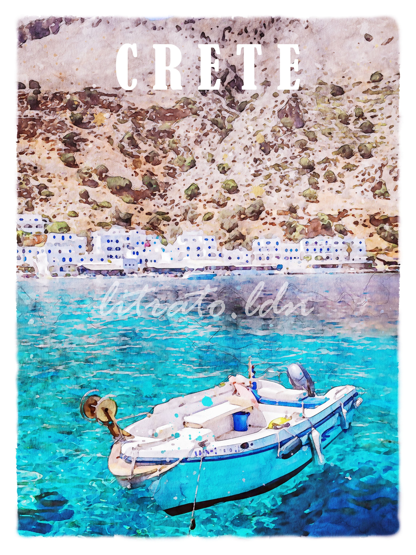 Crete Print Crete Postcard Crete Wall Art Crete Poster | Etsy