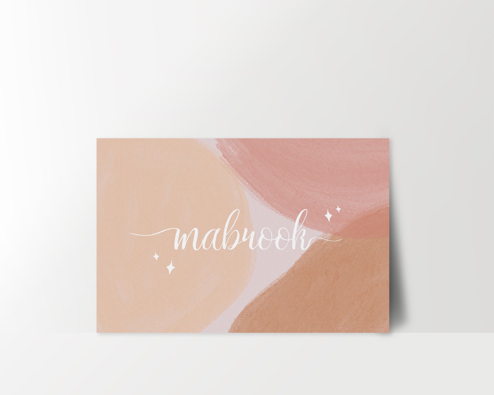 Mabrook Greeting Card Watercolour Design Islamic Card Islamic Gift ...