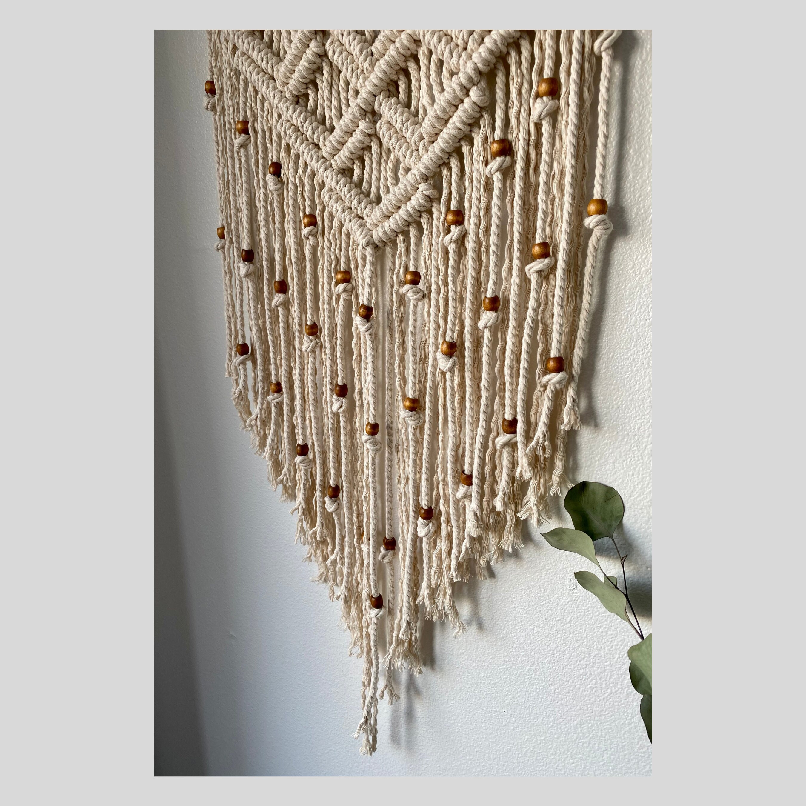 Beaded Macrame Wall Hanging Macrame Tapestry//boho Wall - Etsy
