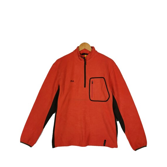 Vintage Fila Fleece Sweater Medium Fila Fleece Sweatshirt Hip Hop Swagger Womens Pullover Mens Casual Jumper Orange Color Size M Etsy Canada