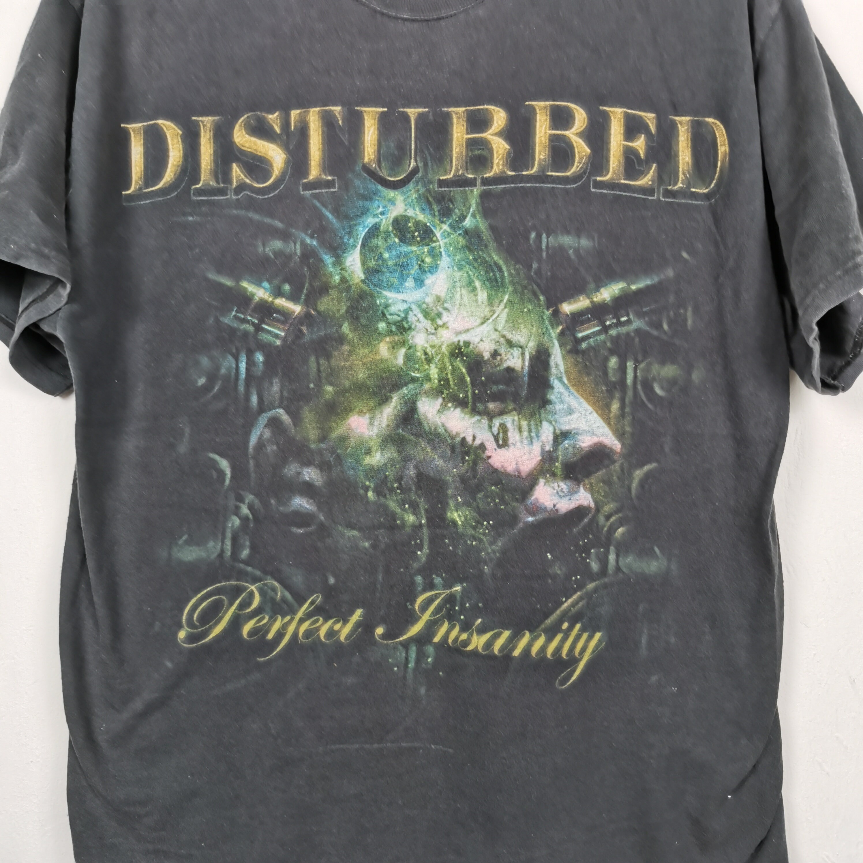 Vintage Y2k Disturbed Perfect Insanity Album Cover T-shirt Large ...