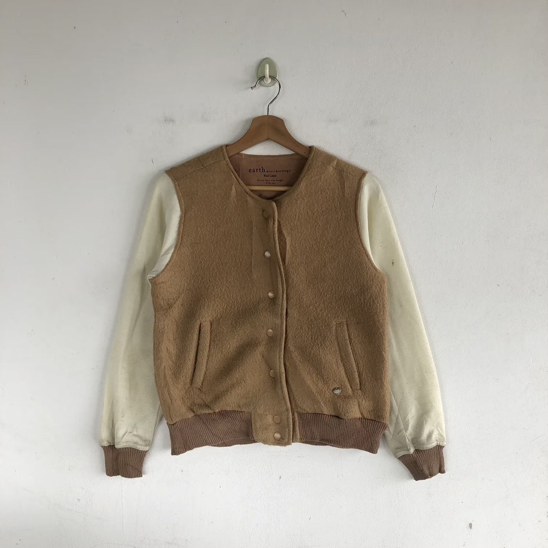 Vintage Japanese Letterman Varsity Jacket Japanese Harajuku Bomber ...