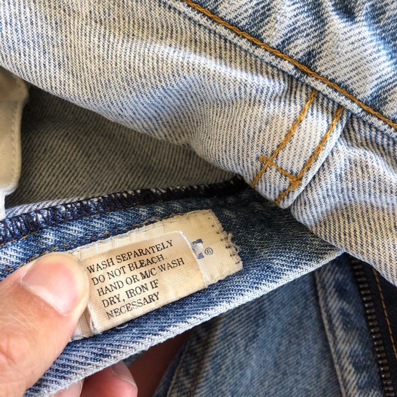 W32 Vintage Wrangler Light Wash Baggy Jeans 90s Ripped Womens Wrangler ...