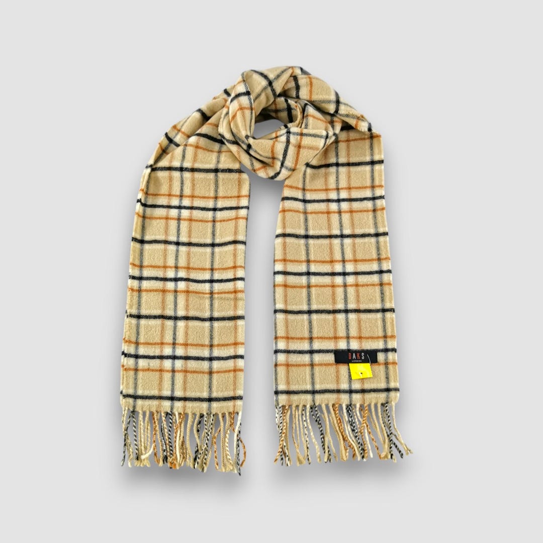 Vintage Daks London Wool Scarf Daks London Lambswool Scarves Womens ...