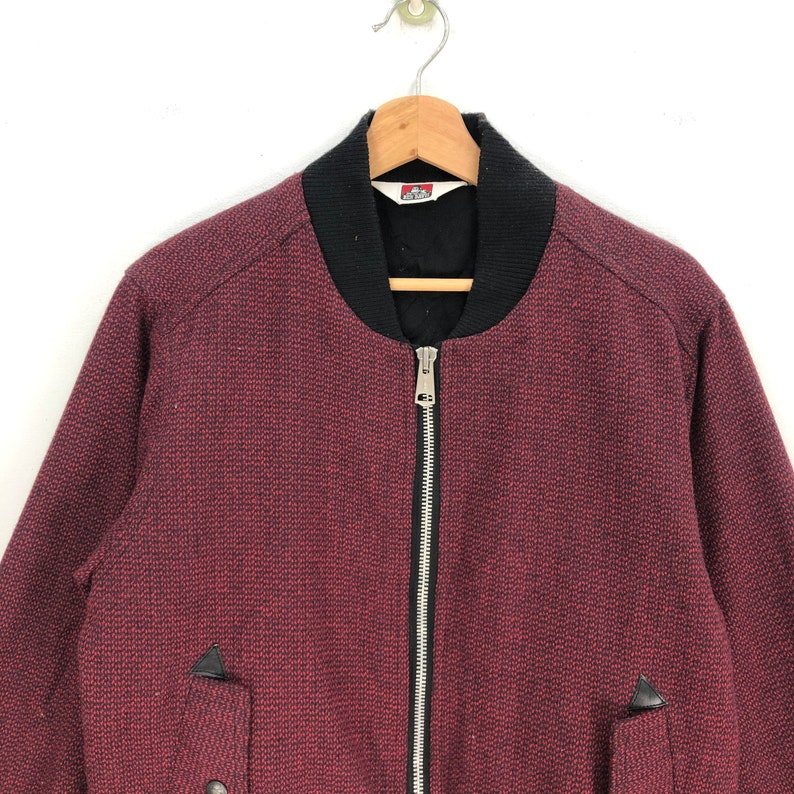 Vintage Ben Davis Bomber Jacket 90s Ben Davis Tweed Varsity - Etsy