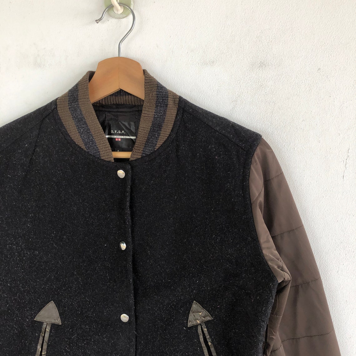 Vintage Japanese Varsity Jacket Y2k Japanese Harajuku Cyberpunk Jacket ...