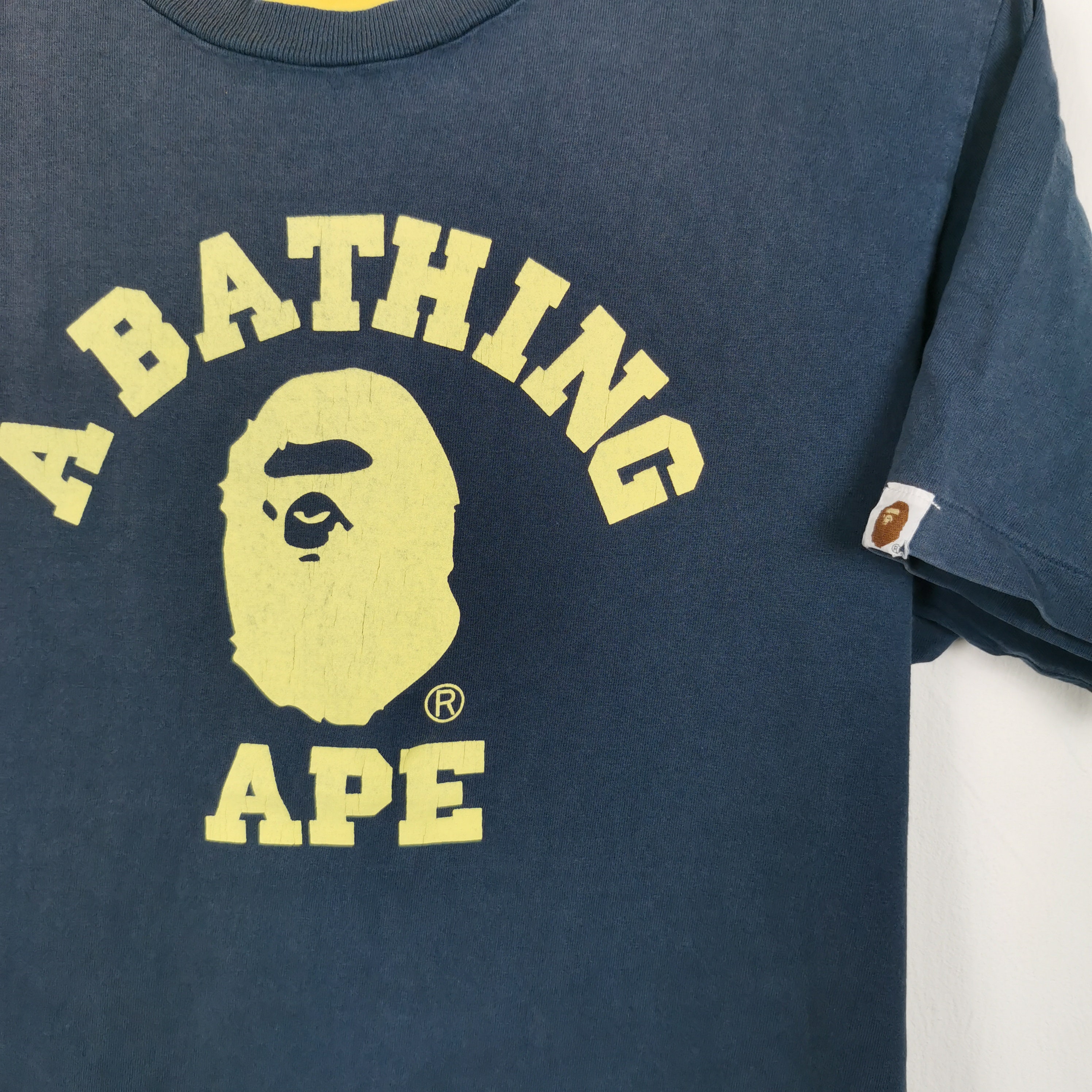 Vintage A Bathing Ape T-shirt Medium Bape Head Worldwide Streetwear T ...