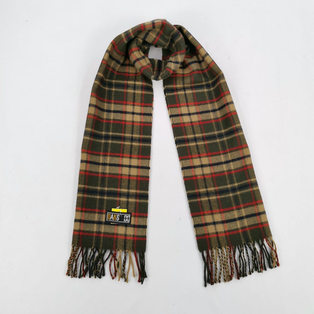 Vintage Daks London Wool Scarf Womens Accessories Muffler Daks London ...