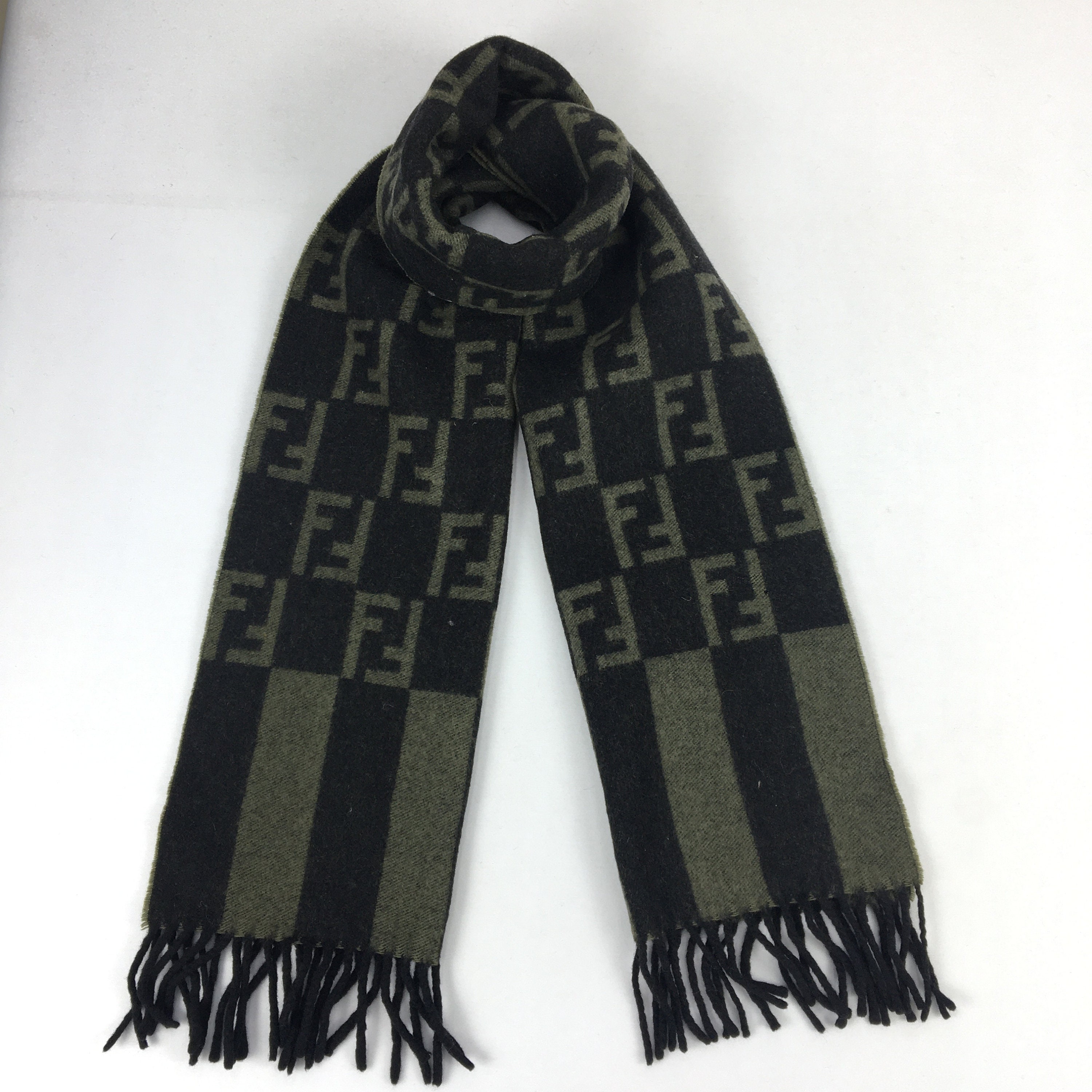 Vintage Fendi Scarf Fendi Winter Accessories Wrap Muffler Fendi Wool ...
