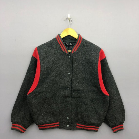 Vintage Urban City Varsity Jacket Y2K Mens Casual Woo… - Gem