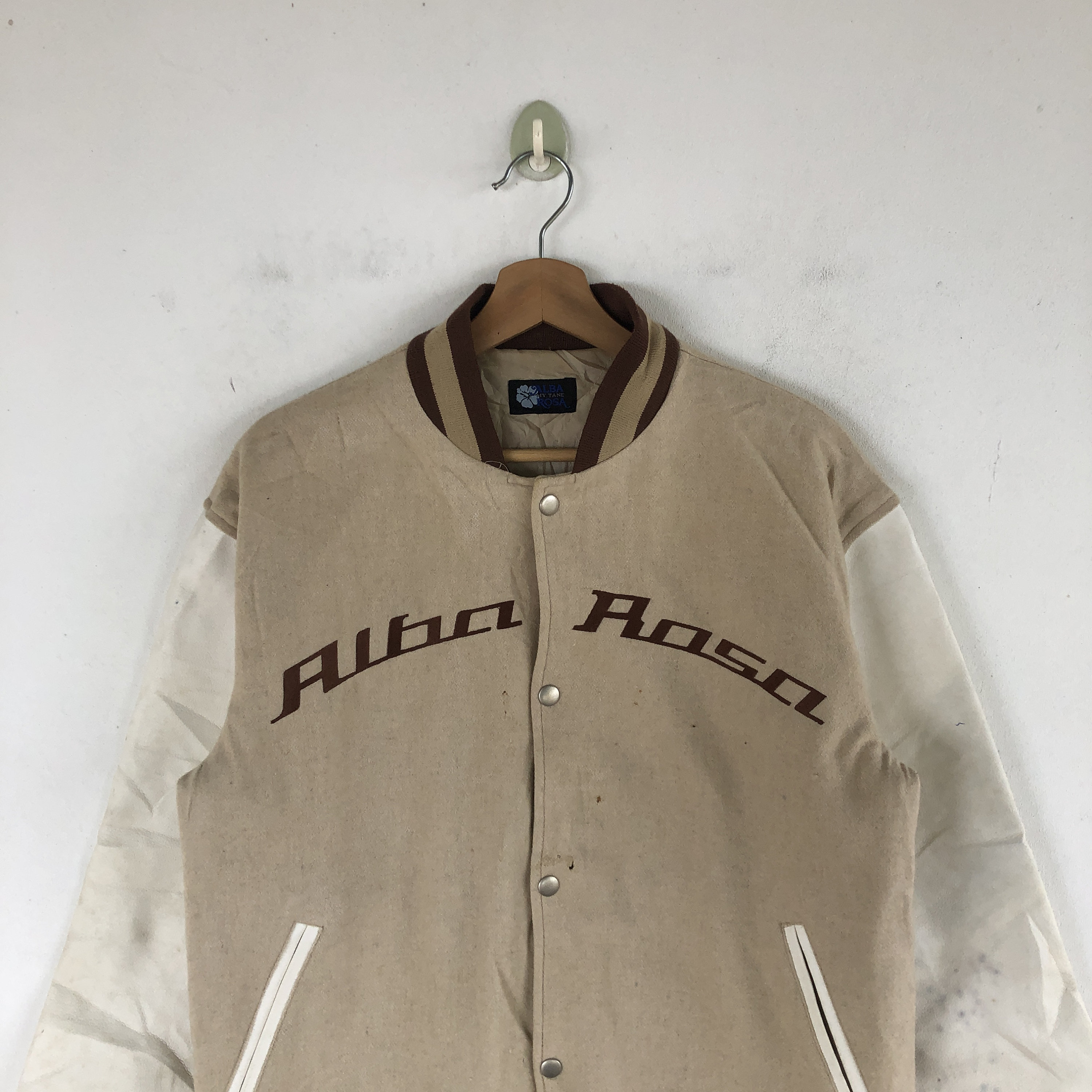Vintage Alba Rosa Varsity Jacket 90s Alba Rosa Letterman Jacket Medium ...