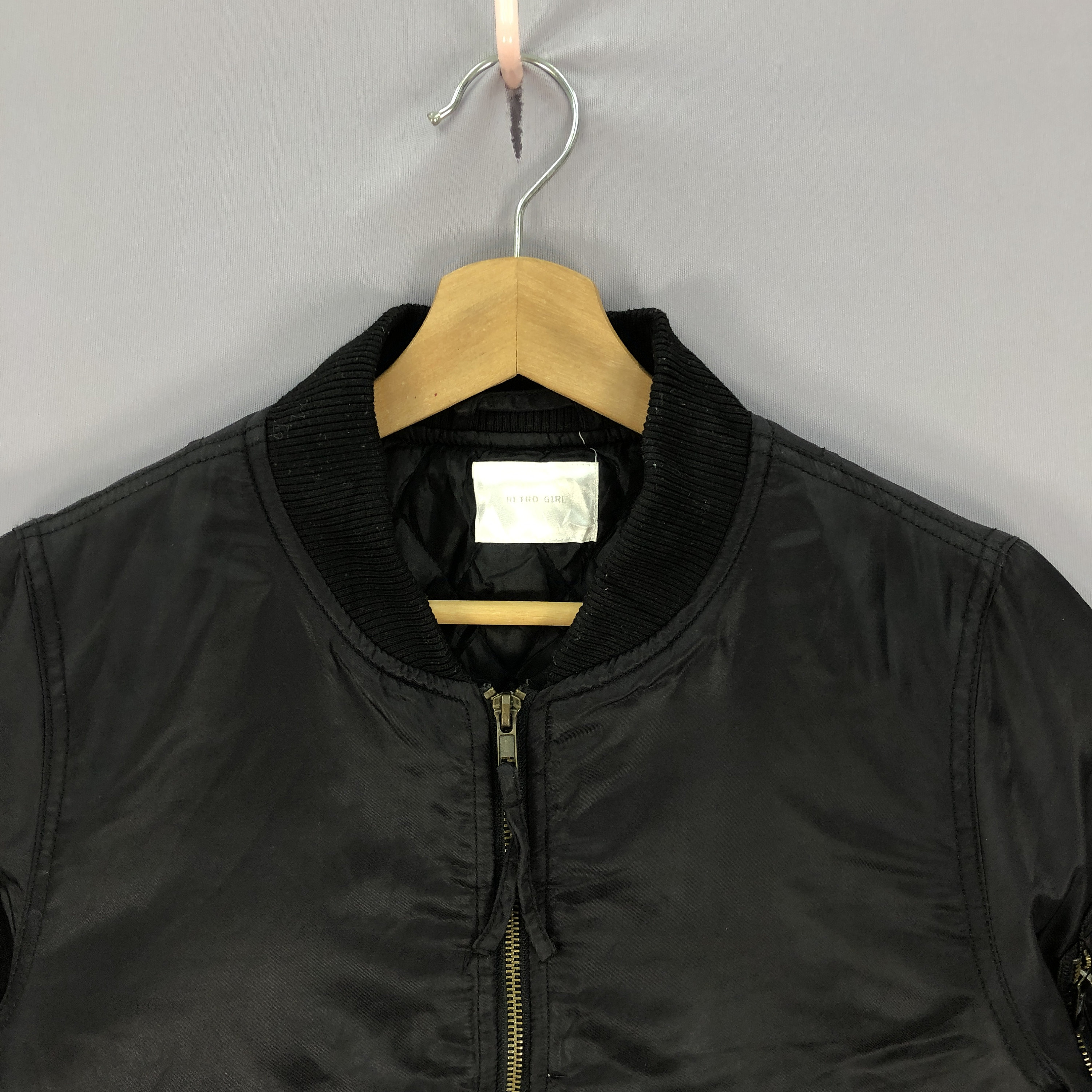 Vintage Retro Girl Bomber Jacket Y2K Air Force Style Bomber Jacket ...