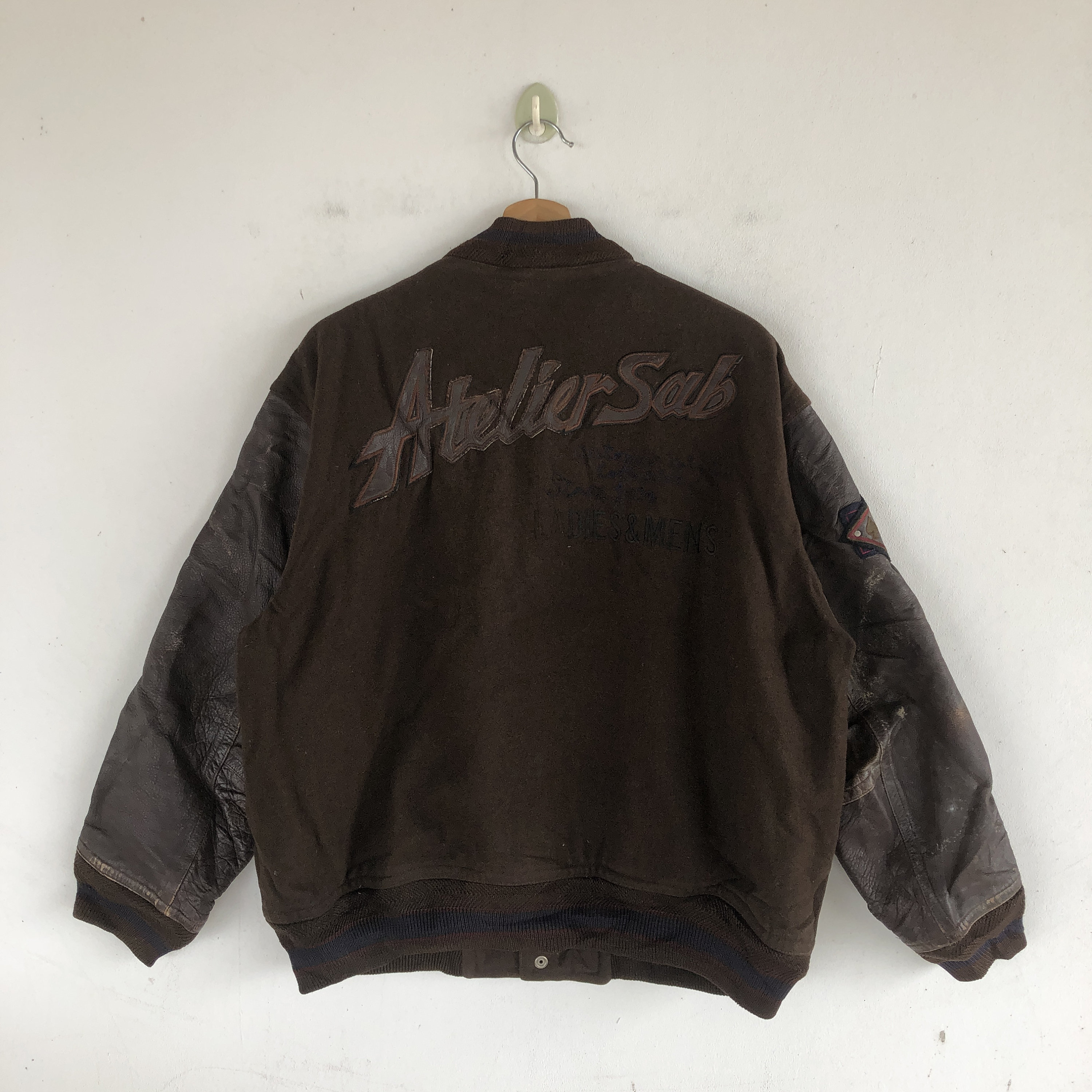 Vintage Atelier Sab Varsity Jacket Embroidery Letterman Jacket - Etsy