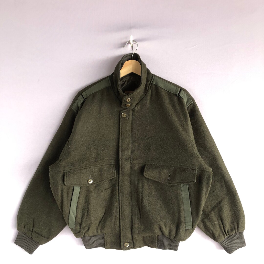 Vintage Riverson Harrington Zipper Wool Jacket 90s Japanese Varsity ...