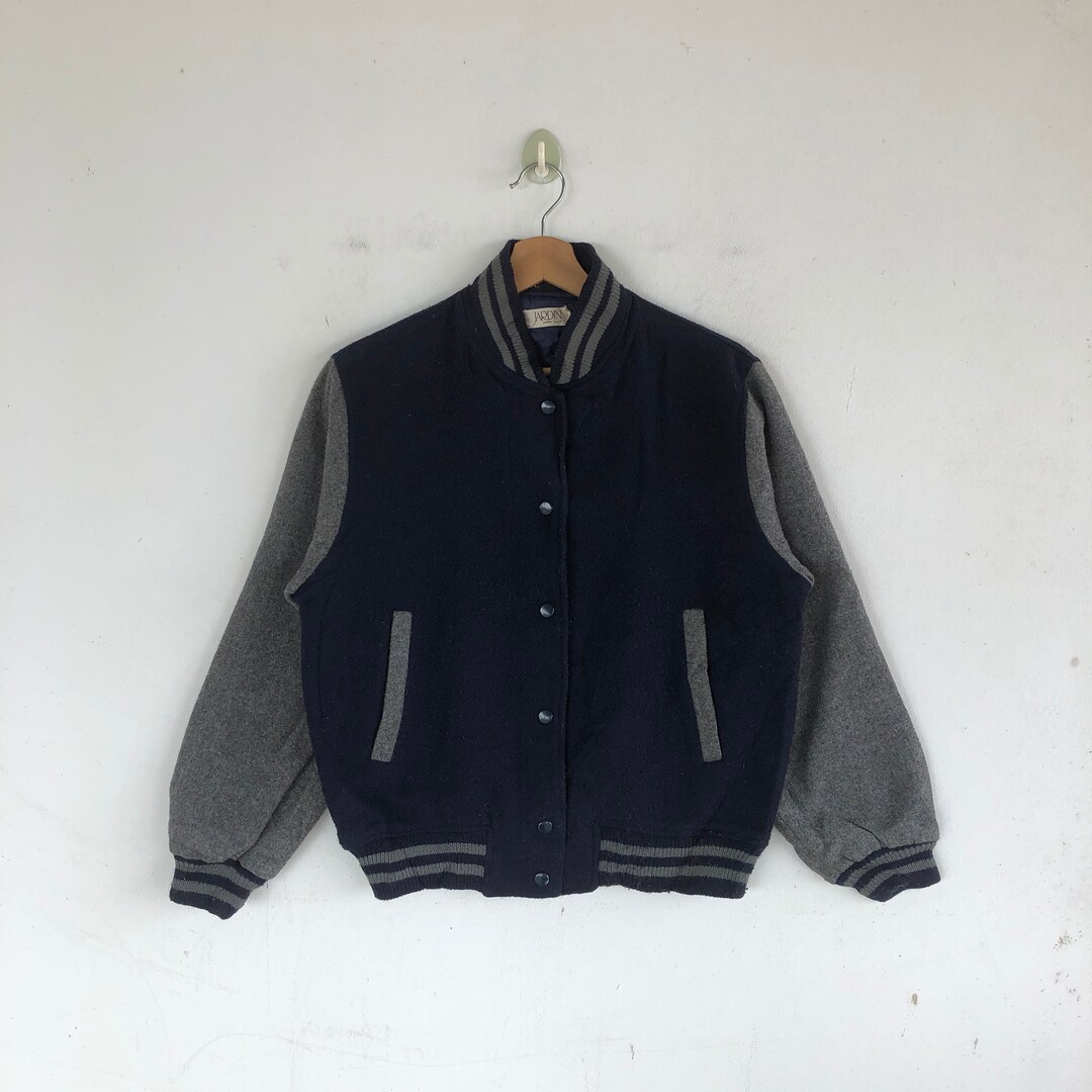 Vintage Jardin Varsity Jacket 90s Colleague Jacket Medium Women's ...