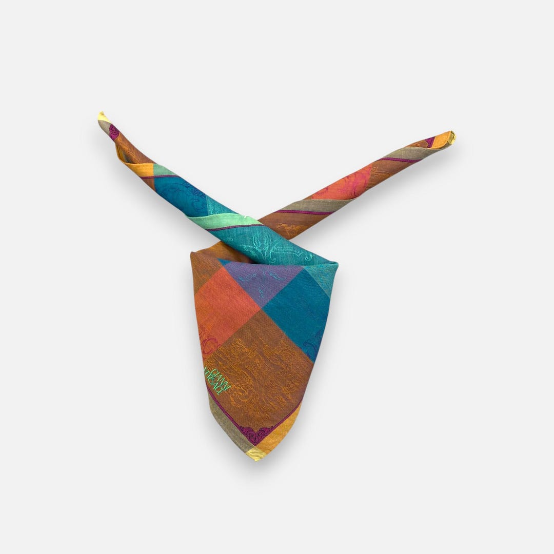 Vintage Gianni Versace Handkerchief Authentic Versace Bandana Luxury ...