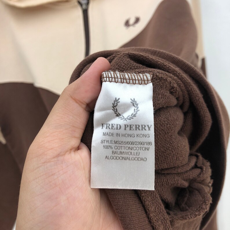 Vintage Fred Perry Hoodie Sweater Y2K Fred Perry Zipper Sweatshirt ...