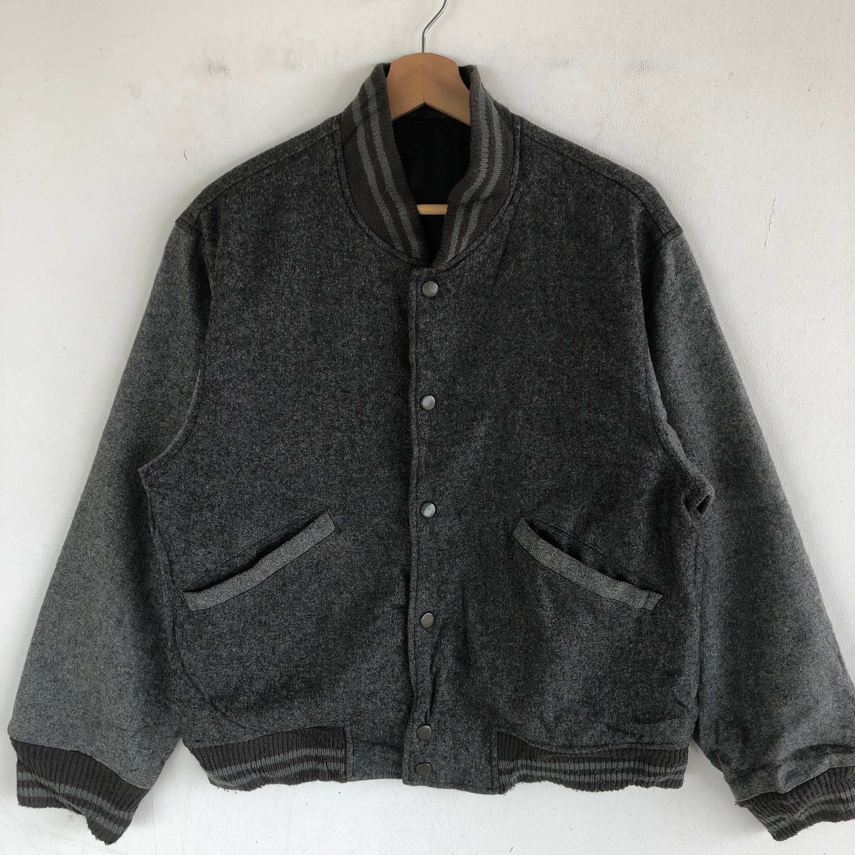 Vintage Japanese Varsity Jacket Y2k Cyberpunk Harajuku Stadium Jacket ...