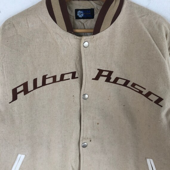 Vintage Alba Rosa Varsity Jacket 90s Alba Rosa Letter… - Gem