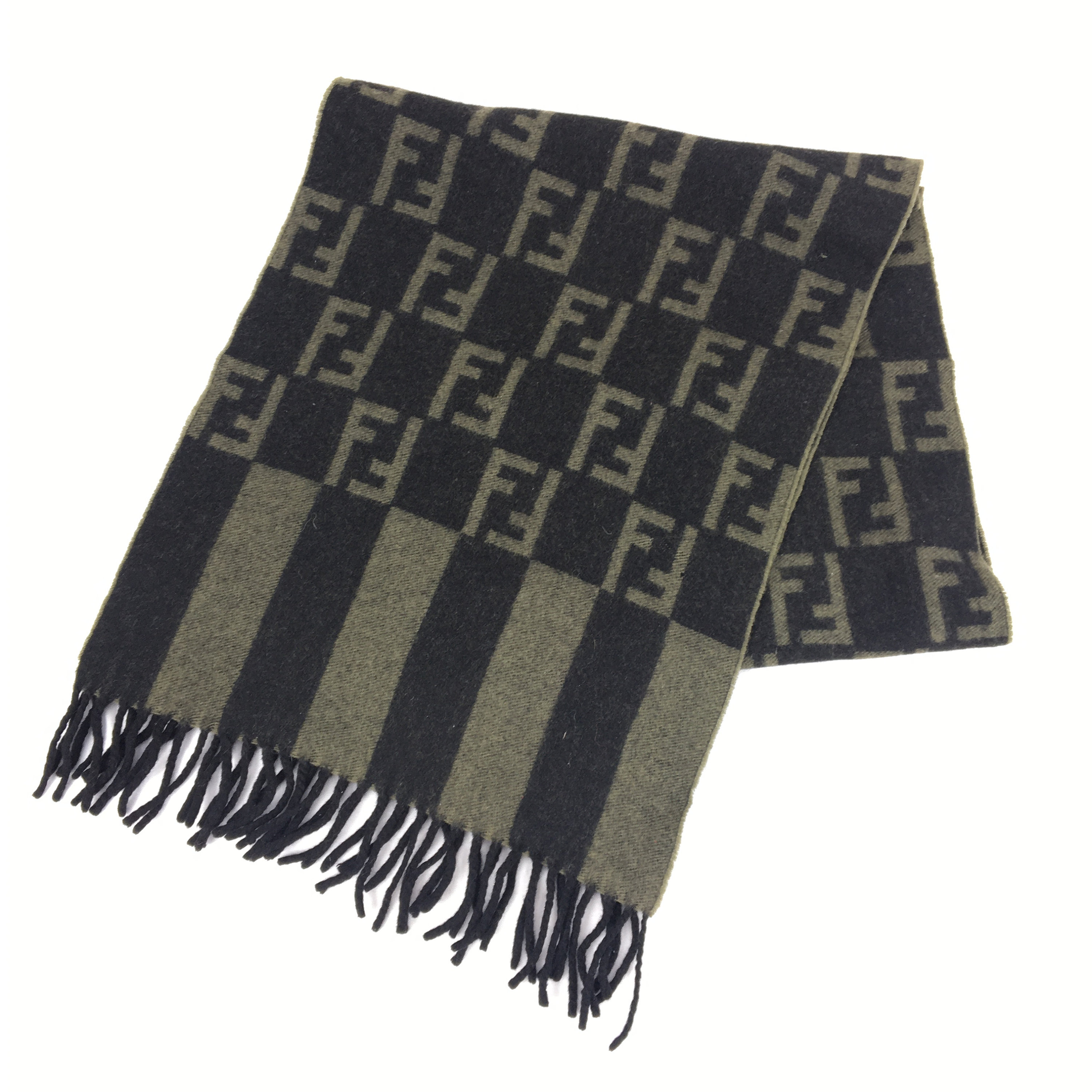 Vintage Fendi Scarf Fendi Winter Accessories Wrap Muffler Fendi Wool ...