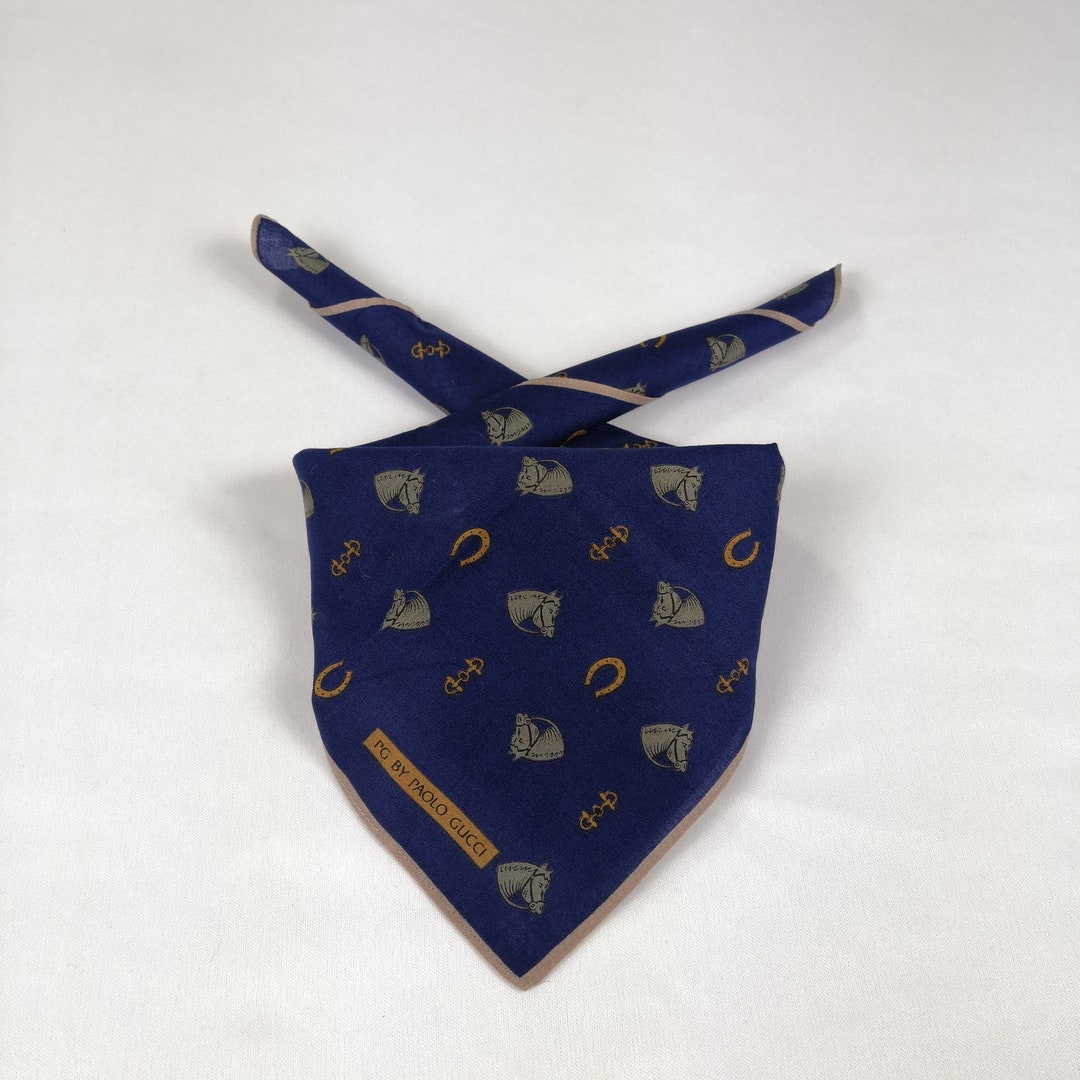 Vintage Paolo Gucci Handkerchief Gucci Bandana Authentic Luxury Womens ...