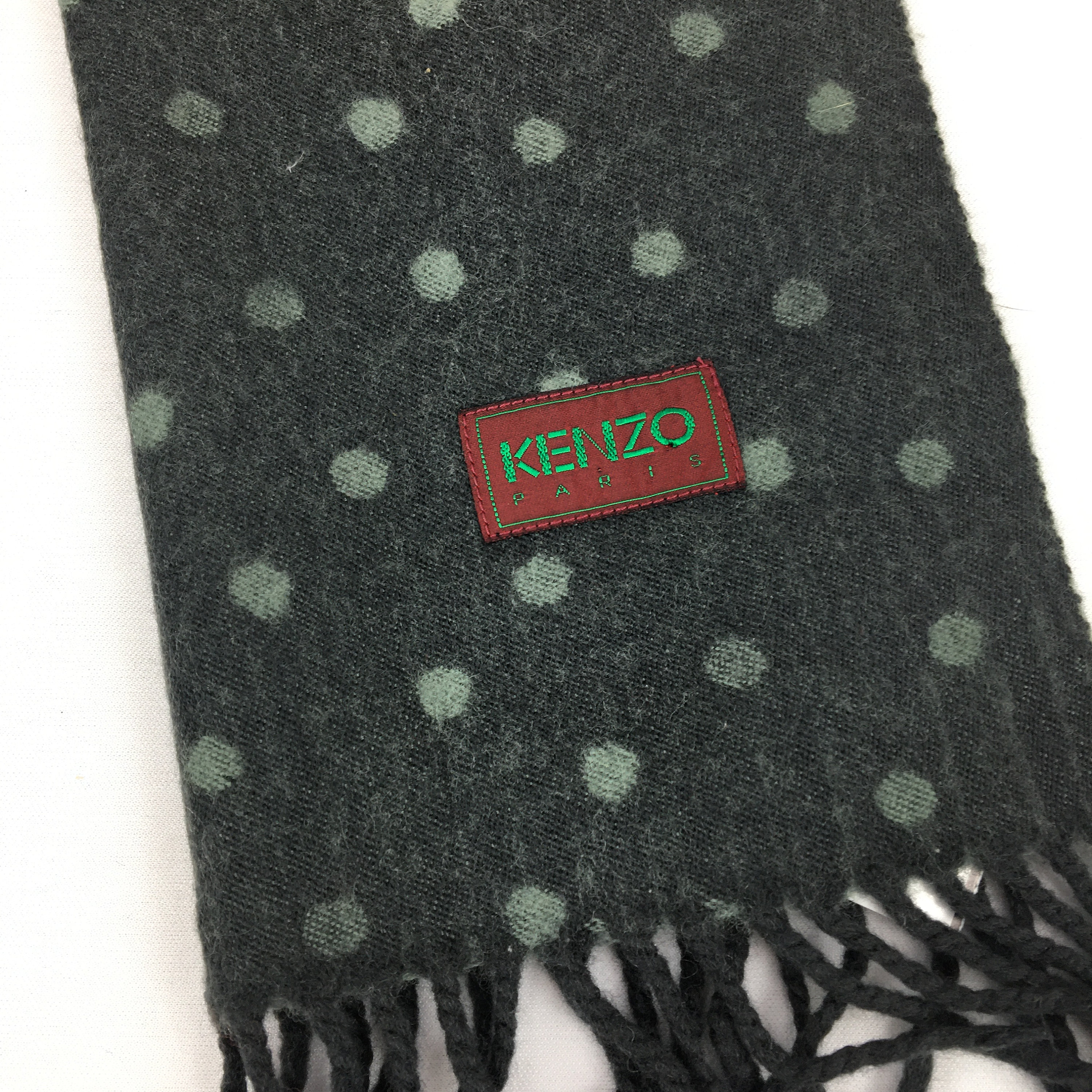 Vintage Kenzo Wool Scarf Womens Winter Accessories Muffler Kenzo ...