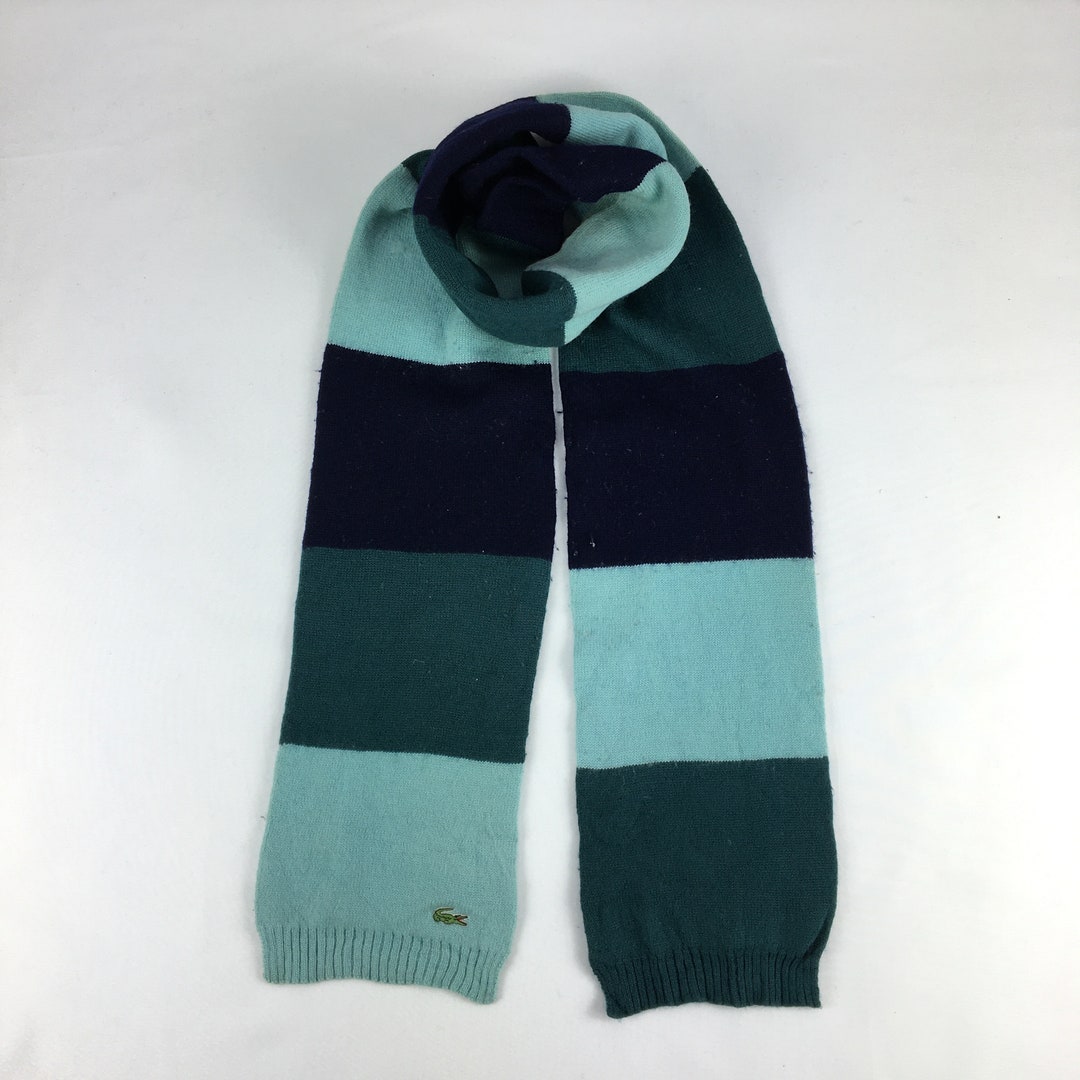 Vintage Lacoste Wool Scarf Lacoste Lambswool Scarf Lacoste Winter ...
