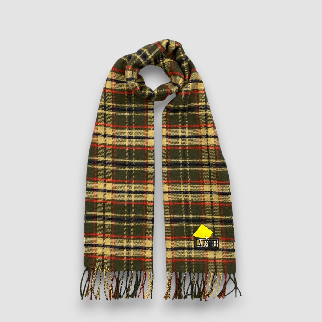 Vintage Daks London Wool Scarf Womens Accessories Muffler Daks London ...