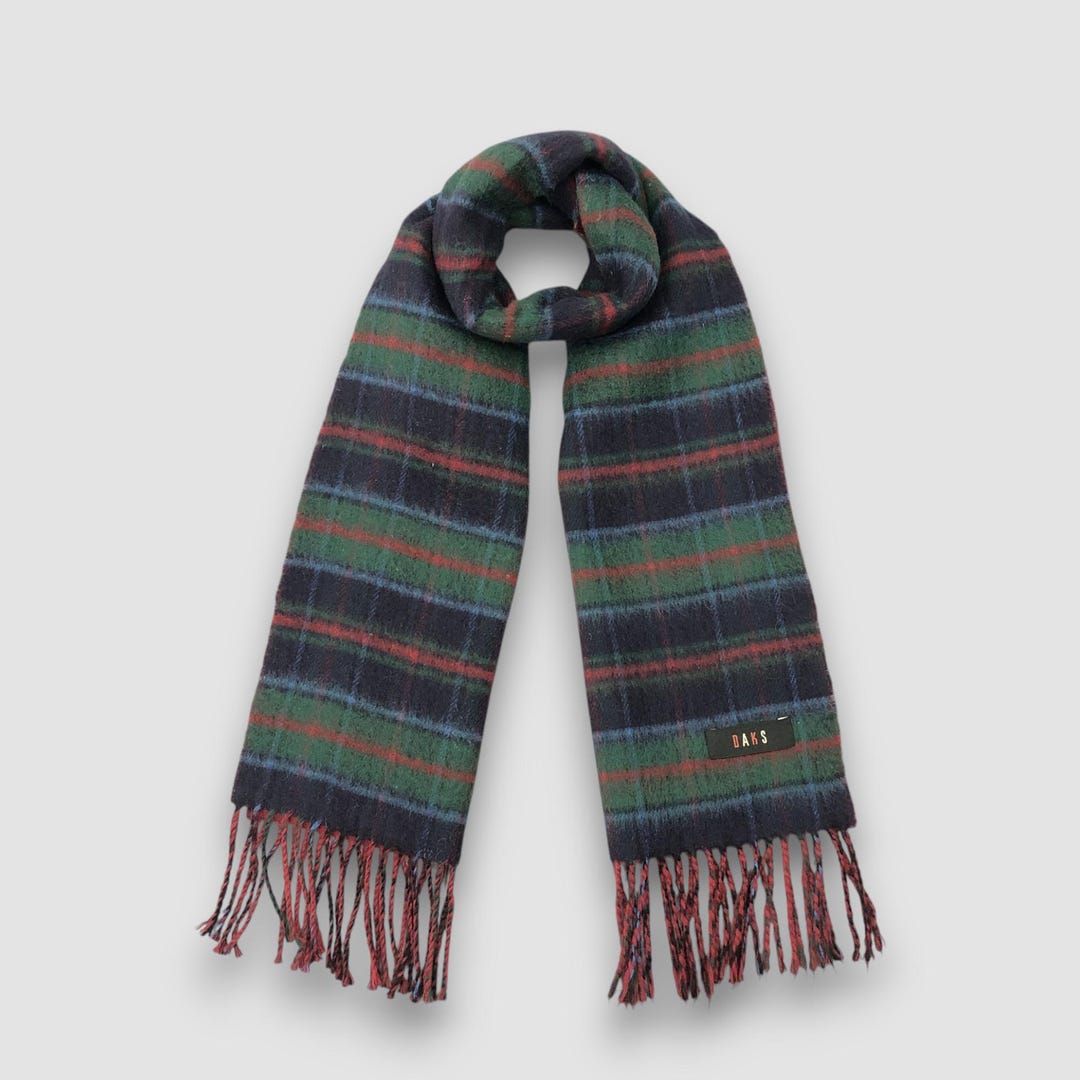 Vintage Daks London Wool Scarf Womens Daks Lambswool Scarves ...