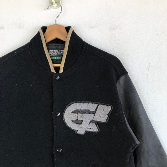 Vintage East 20 Box Varsity Jacket 90s Medium Embroid… - Gem