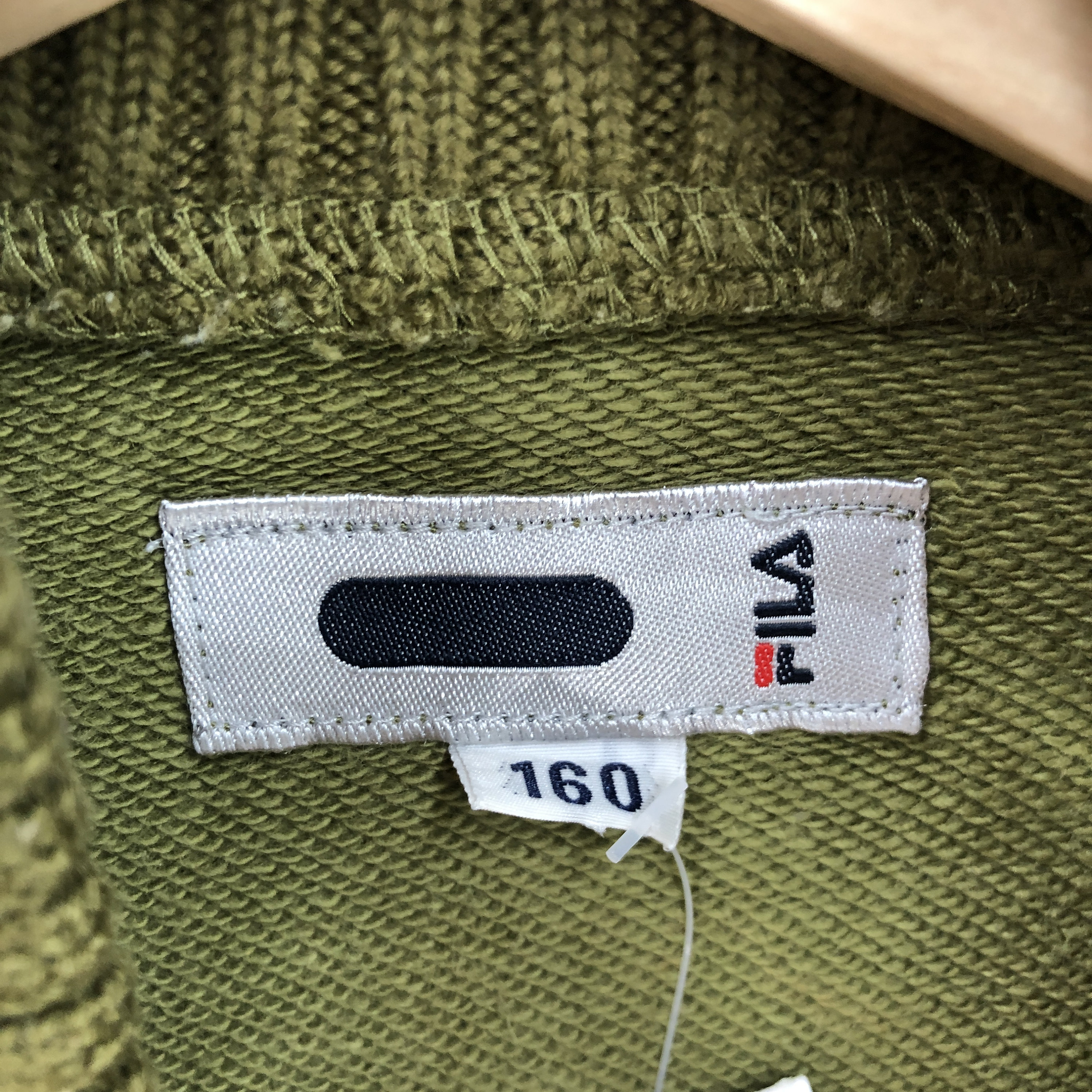 Rare Vintage FILA Sweatshirt Green Color Vintage Fila Zipper Spell Out Small FILA Pullover ...