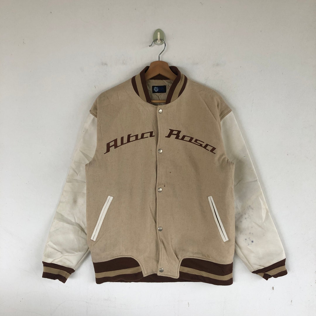 Vintage Alba Rosa Varsity Jacket 90s Alba Rosa Letterman Jacket Medium ...