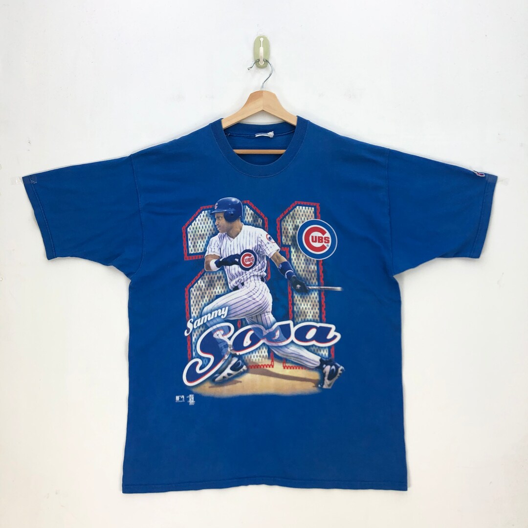Vintage MLB Chicago Cubs Baseball Tshirt 90s MLB Sammy Sosa Home Run ...