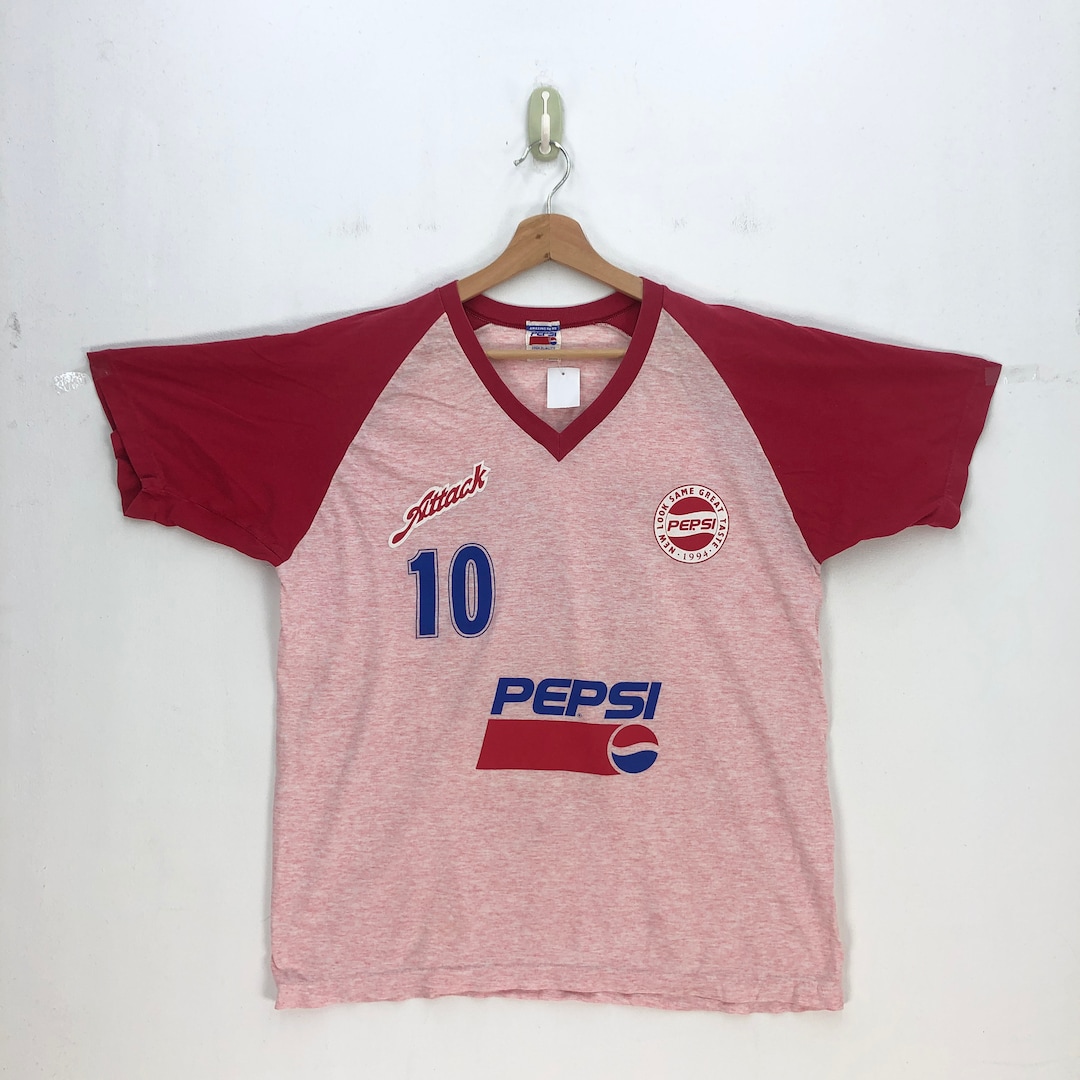 Vintage Pepsi T-shirt 90s Pepsi Cola Big Logo Shirt Red Pepsi Company ...
