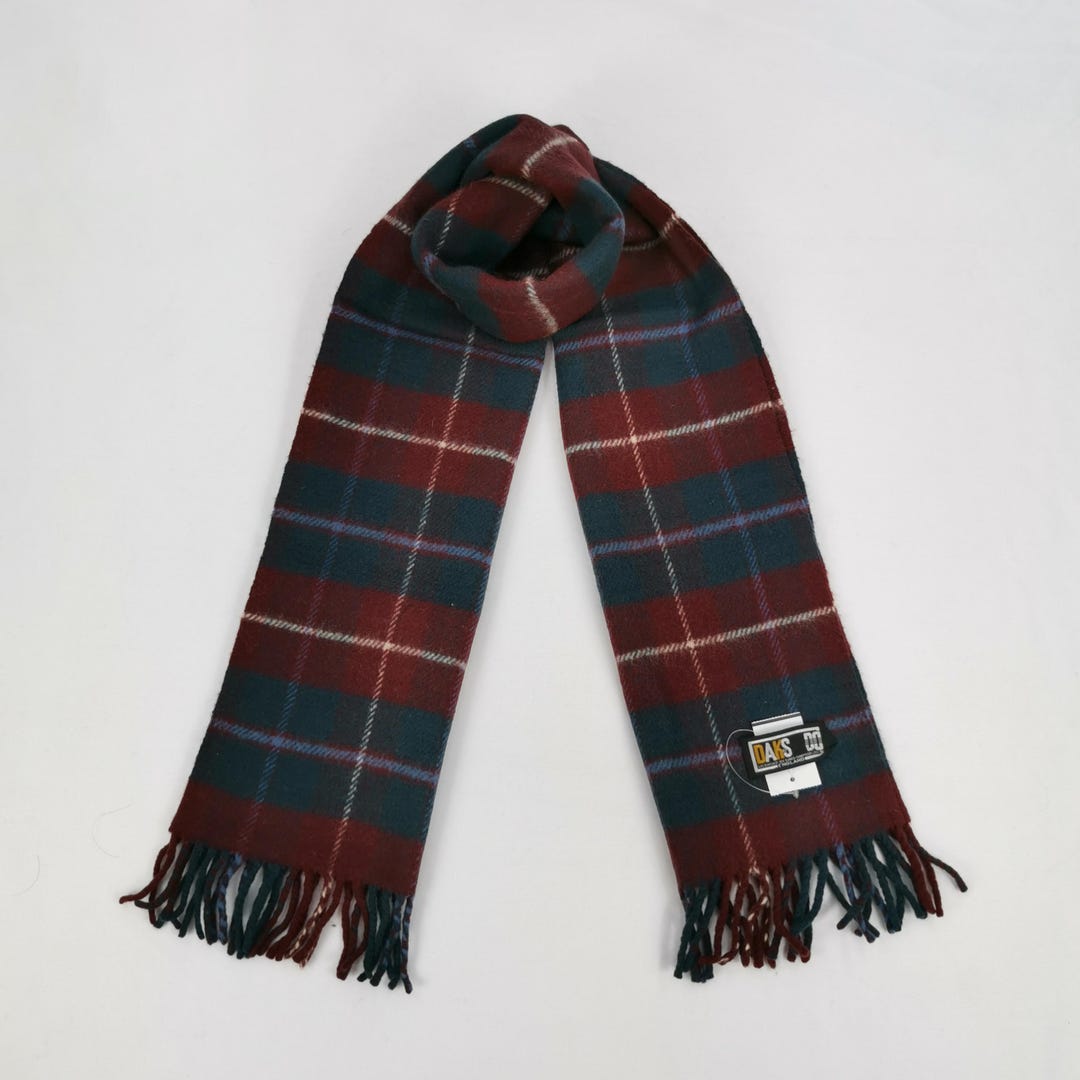 Vintage Daks London Wool Scarf Womens Accessories Muffler Daks London ...
