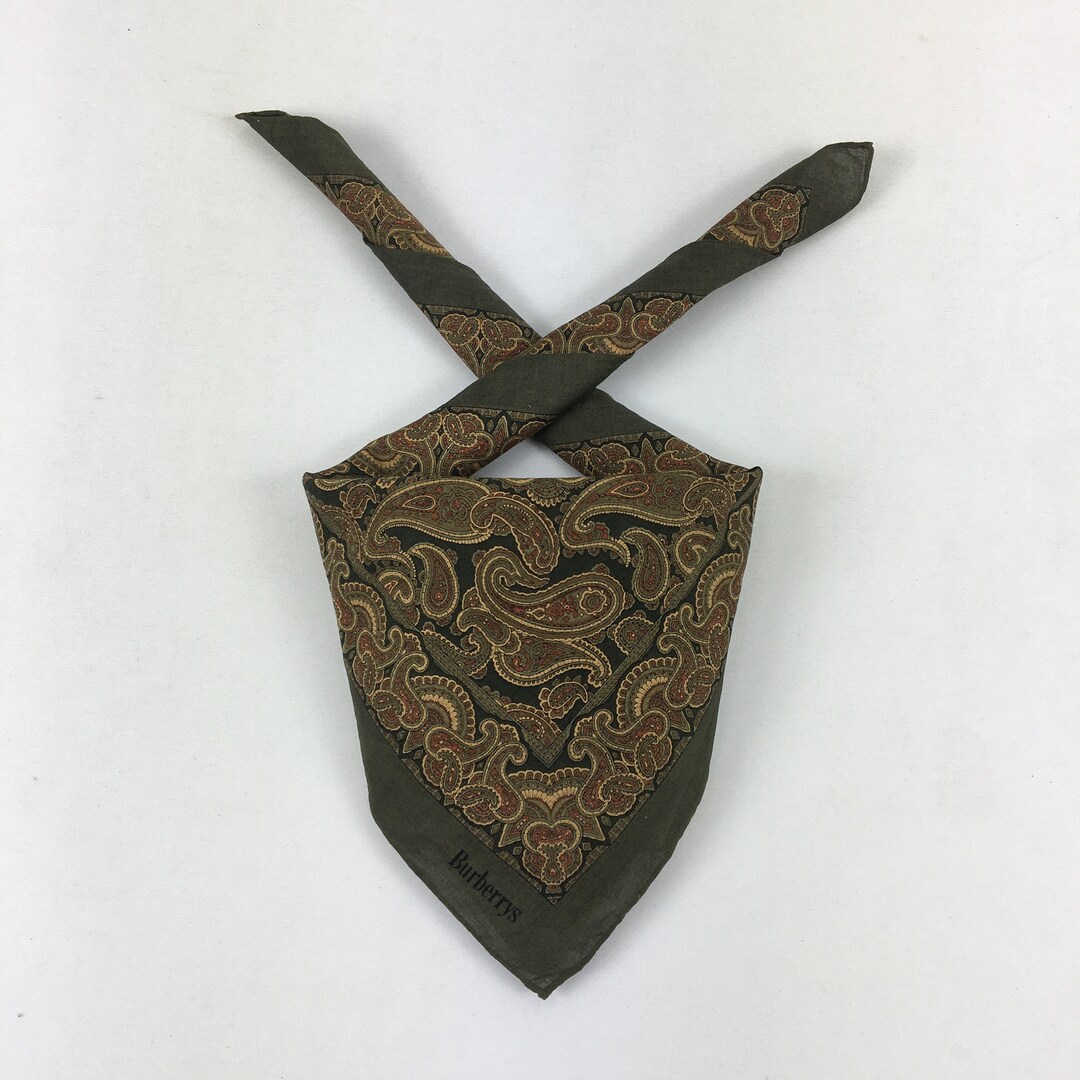 Vintage Burberry Handkerchief, Burberry Bandana Accessories, , Burberry ...