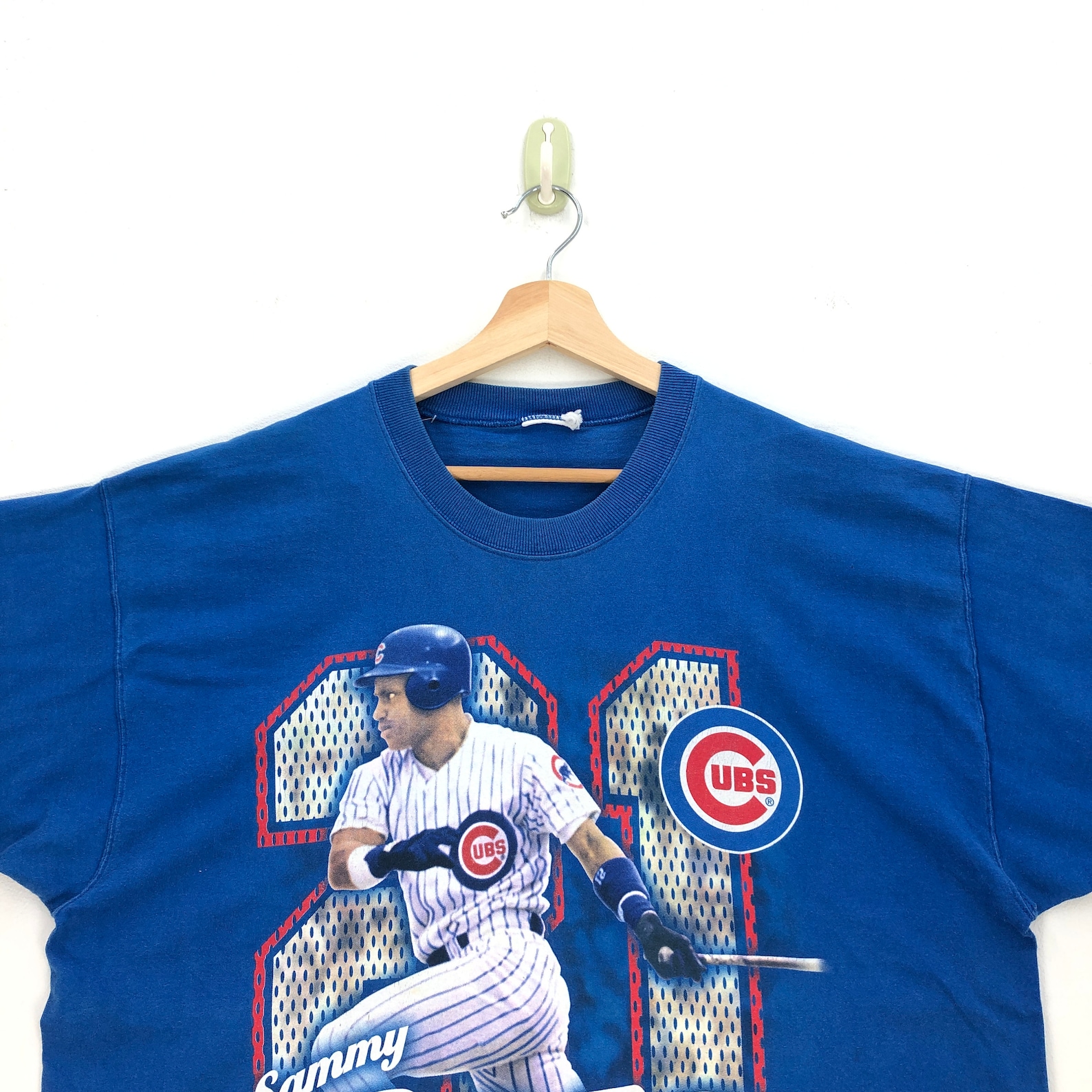 Vintage MLB Chicago Cubs Baseball Tshirt 90s MLB Sammy Sosa Home Run ...