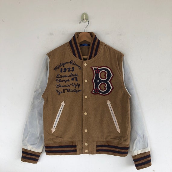 Vintage Apply Letterman Varsity Jacket 90s Japanese A… - Gem