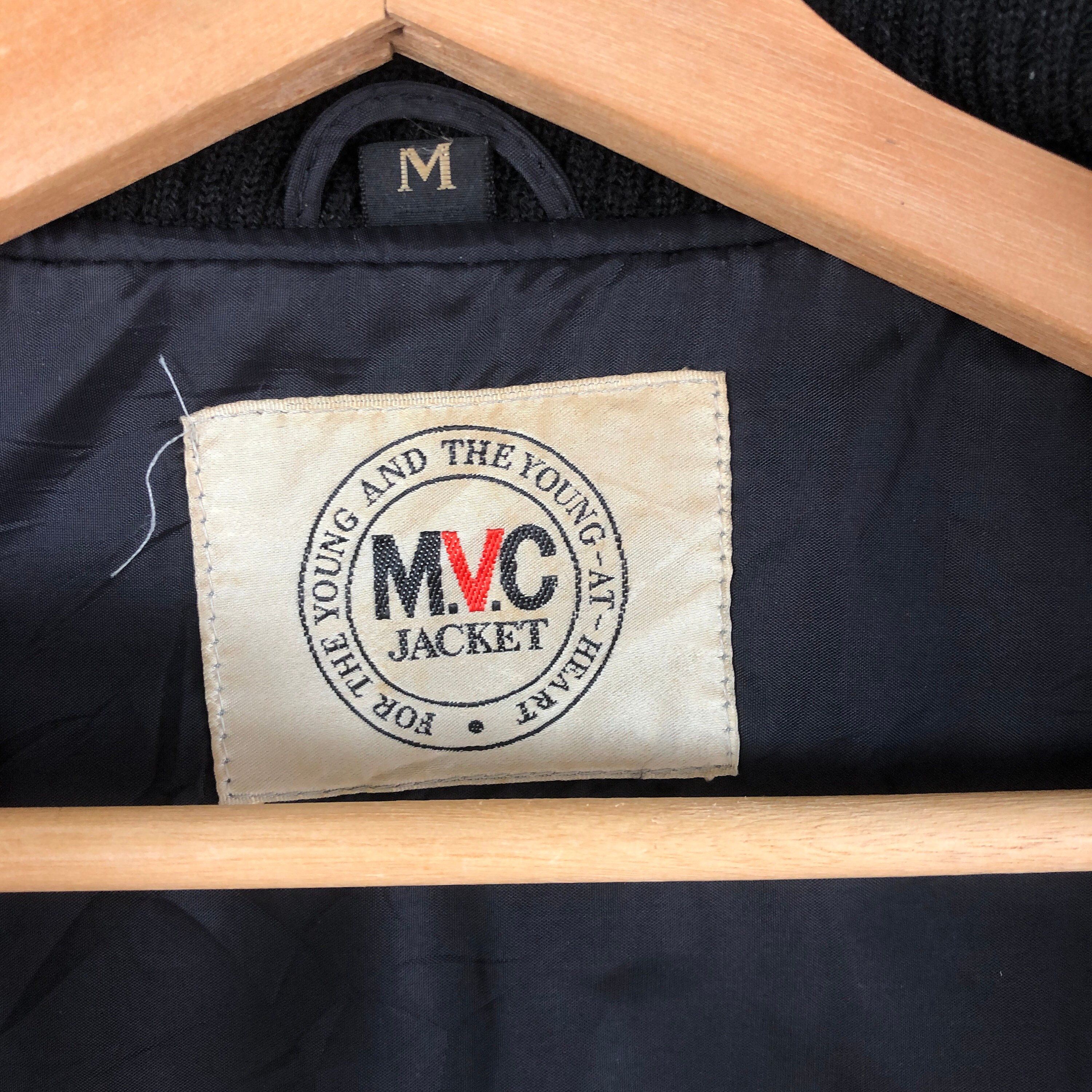 Vintage MVC Varsity Jacket 90s Casual Mens Wool Letterman Jacket ...
