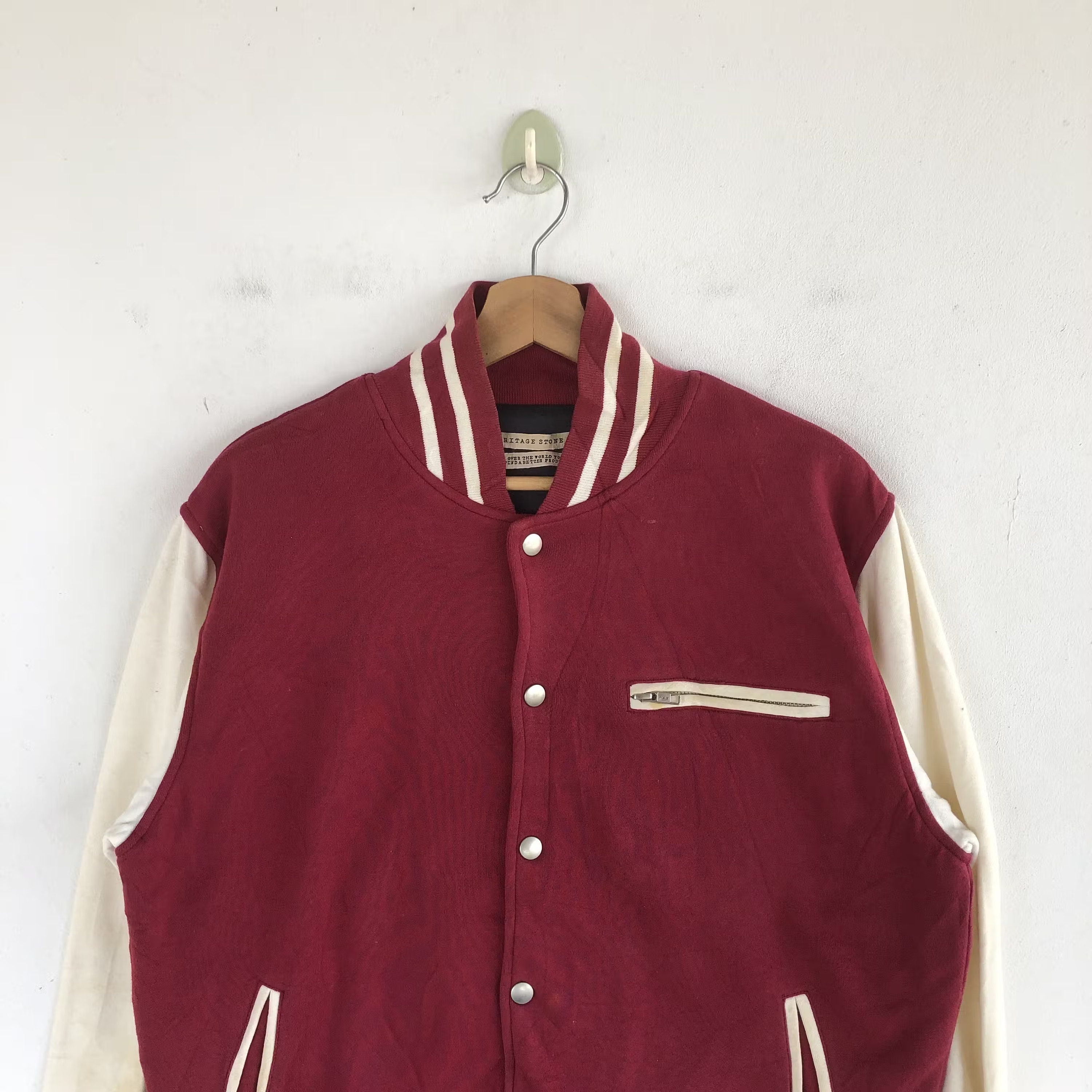 Vintage Japanese Varsity Jacket 90s University Jacket Small Men's ...