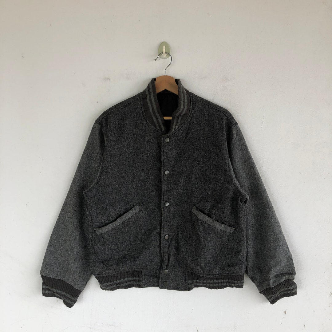 Vintage Japanese Varsity Jacket Y2k Cyberpunk Harajuku Stadium Jacket ...
