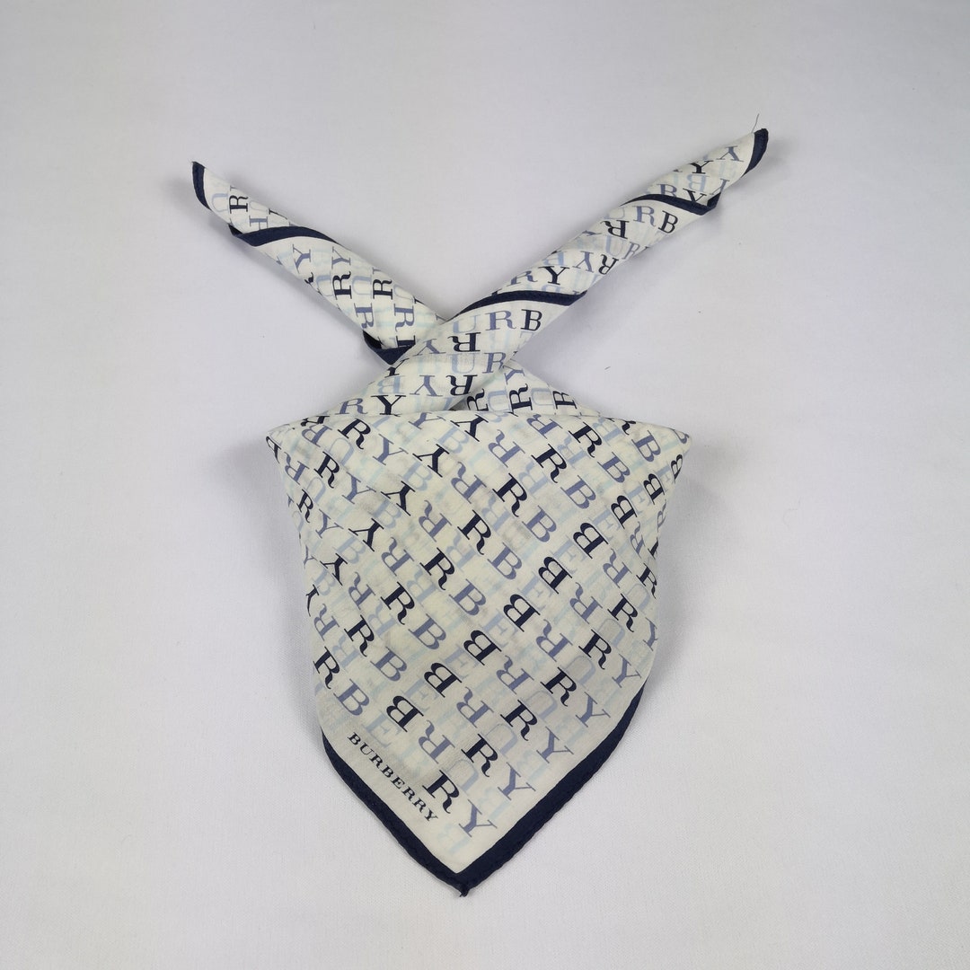 Vintage Burberrys Handkerchief, Burberrys Bandana, Burberry Neck Scarf ...