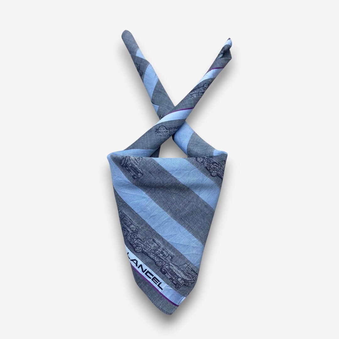 Vintage Lancel Handkerchief Lancel Luxury Car Motif Bandana ...