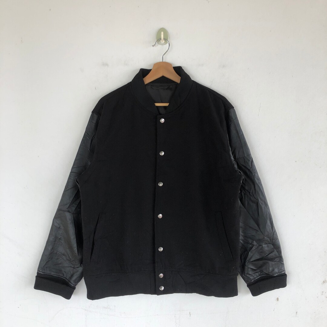 Vintage Japanese Varsity Jacket Japanese Harajuku Cyberpunk Jacket Men ...