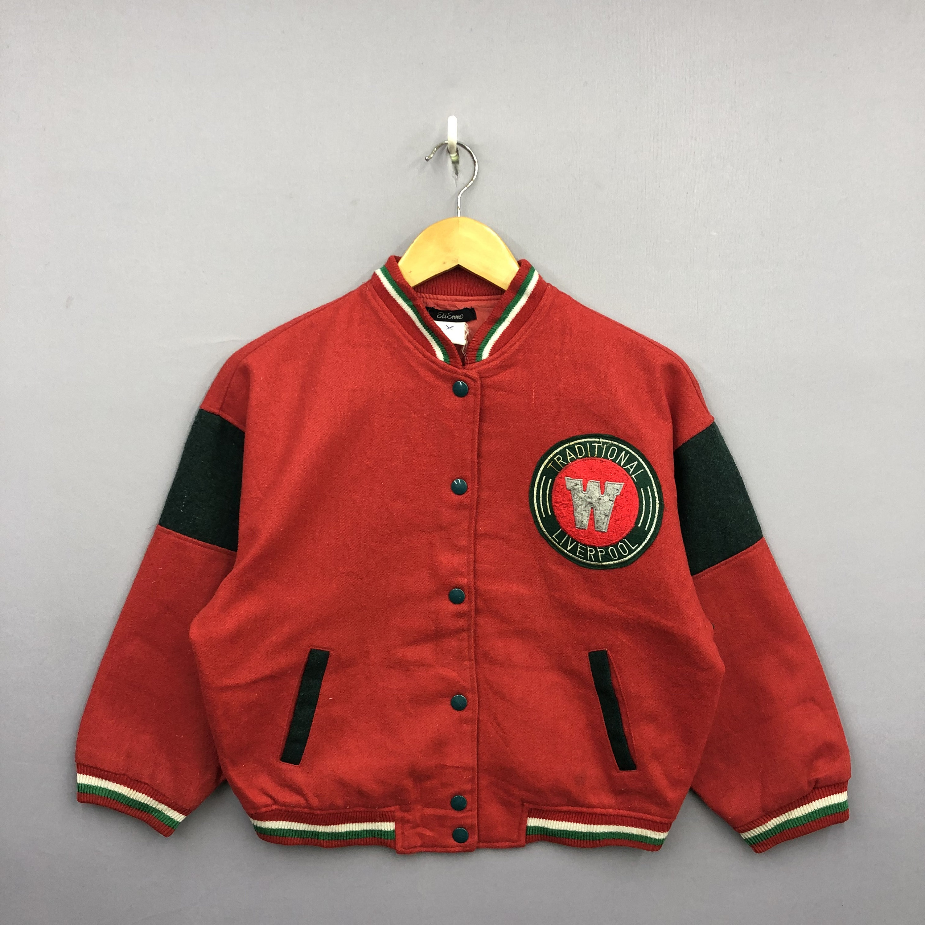 Vintage A Cinema Club Liverpool Traditional Jacket 90s Letterman Wool ...