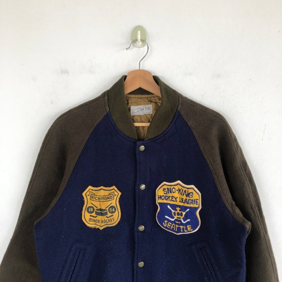 Vintage Good Old Days Varsity Jacket 90s Embroidery L… - Gem