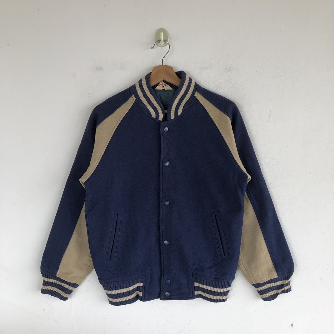 Vintage Japanese Varsity Jacket 90s University Jacket Xsmall Men's ...