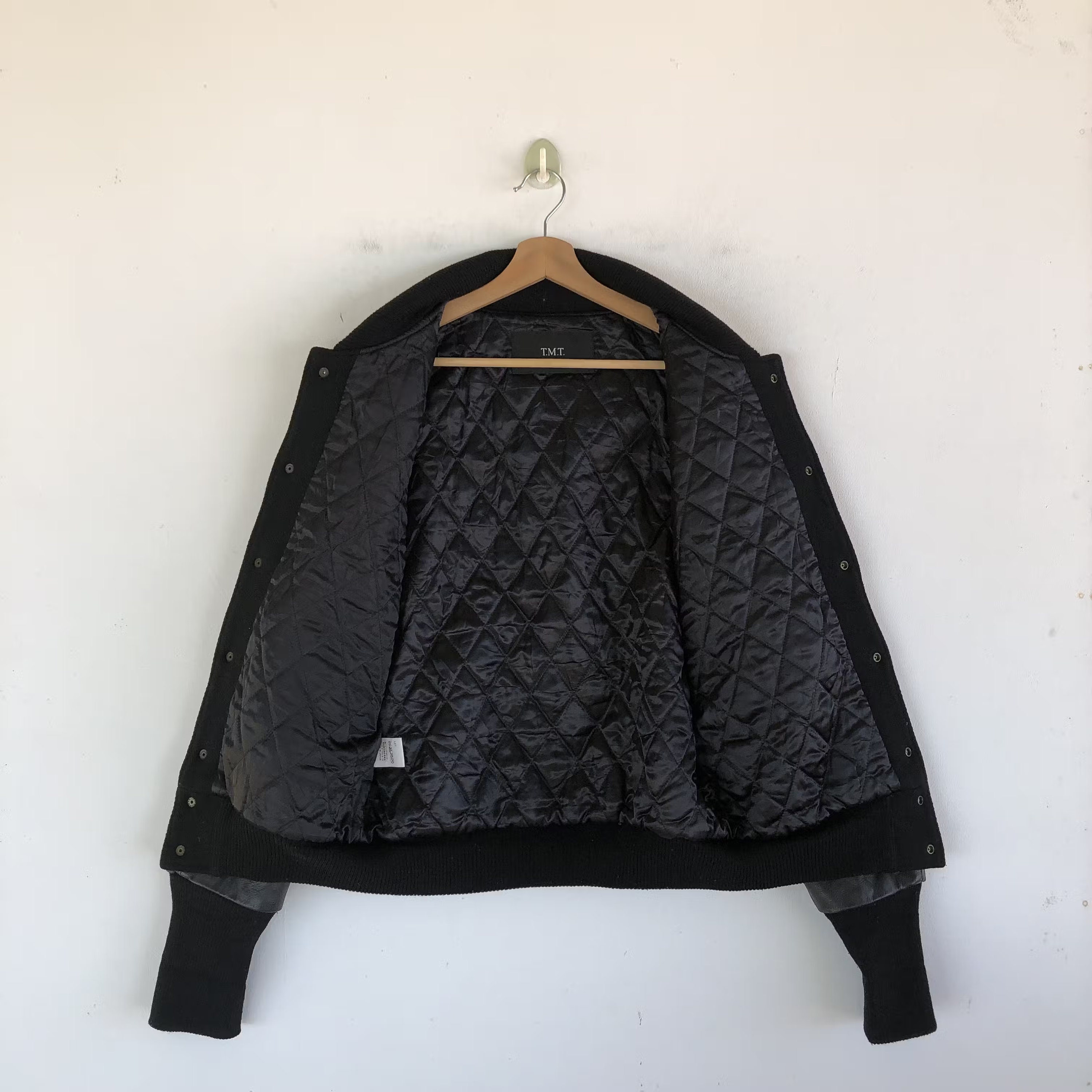 90s Vintage TMT Varsity Jacket TMT Letterman Jacket Womens Wool Jacket ...