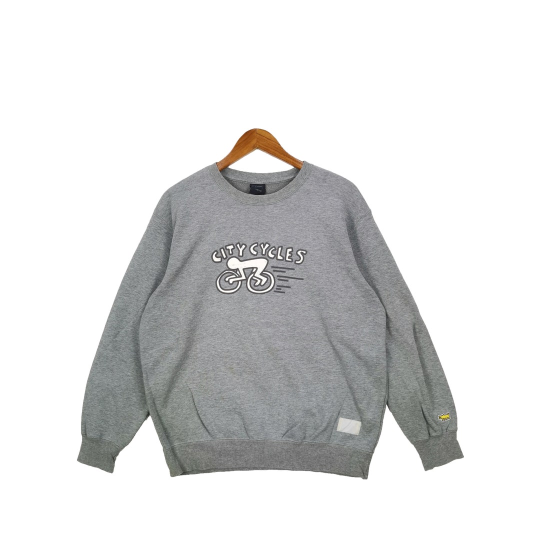 Vintage 90s Keith Haring Sweater Large Keith Haring City Cycles Pop Art ...