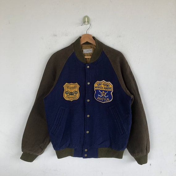 Vintage Good Old Days Varsity Jacket 90s Embroidery L… - Gem